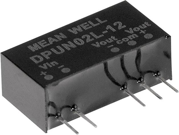 MEAN WELL DPUN02M-12 DC/DC pretvarač 10,8 V/DC → +12 V/DC, -12 V/DC 83 mA 2 W