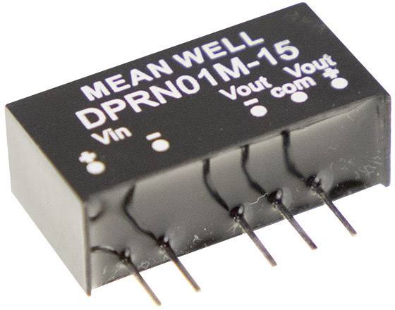 MEAN WELL DPRN01M-12 DC/DC pretvarač 11,4 V/DC → 12 V/DC, -12 V/DC 42 mA 1 W