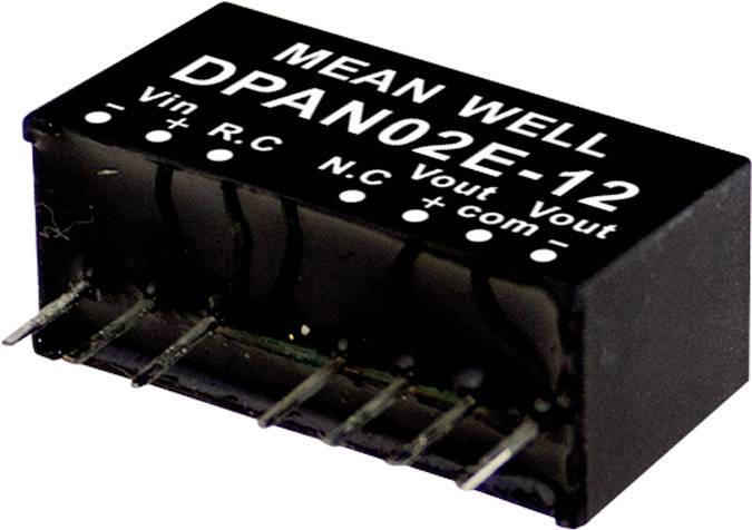 MEAN WELL DPAN02A-12 DC/DC pretvarački modul 9 V/DC → 12 V/DC, -12 V/DC 83 mA 2 W
