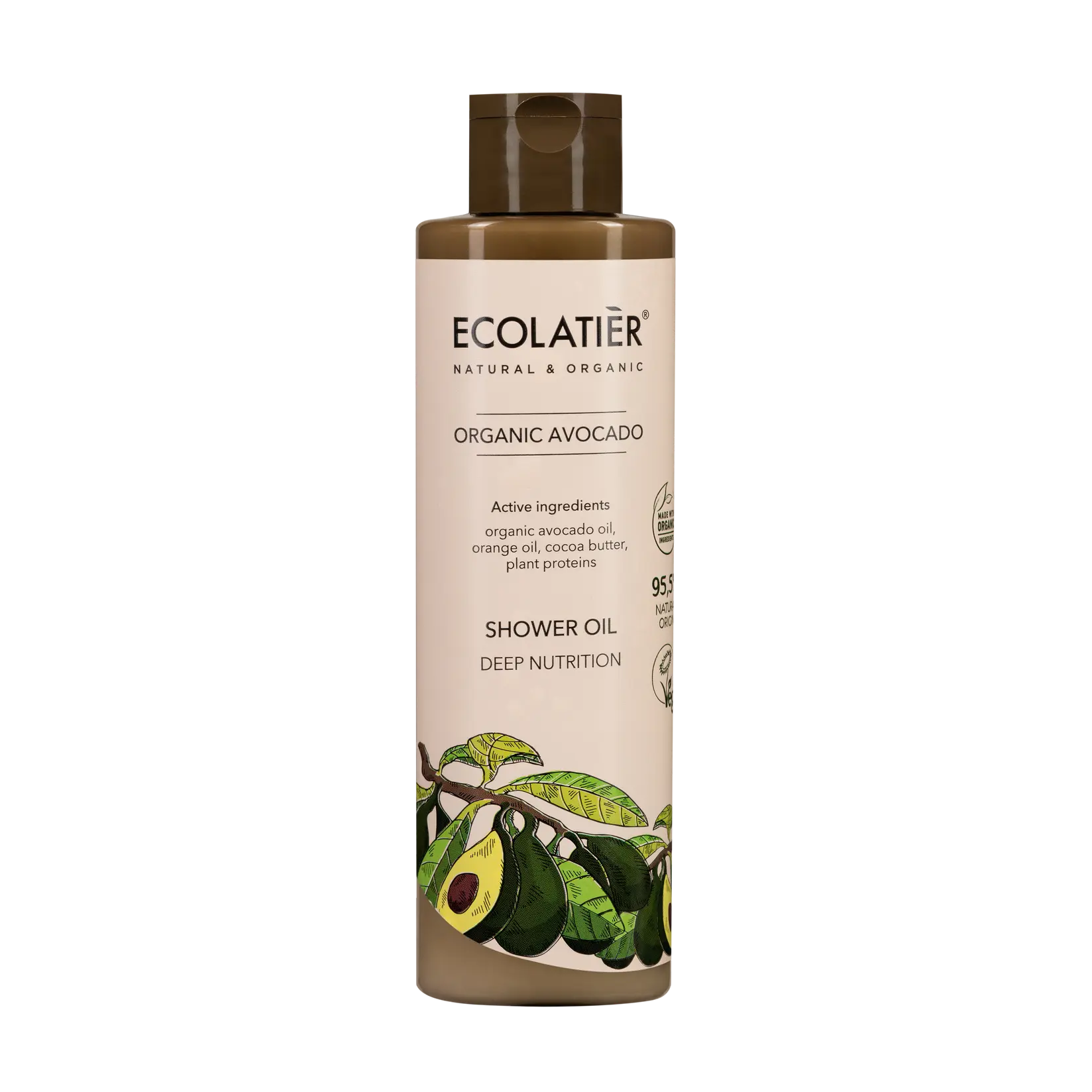 Ecolatier Ulje za tuširanje Deep Nutrition Organic Avocado, 250 ml