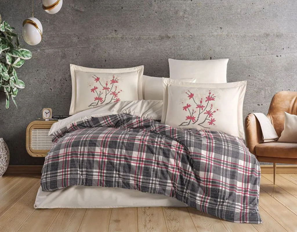 L'essentiel Maison Set poplin posteljine, Šareni