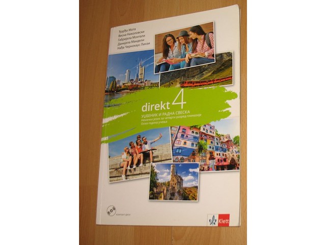 DIREKT 4 KLET UDZBENIK SA RADNOM SVESKOM + CD