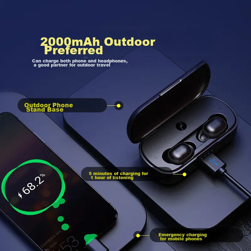 IGene Bluetooth slušalice, Crne