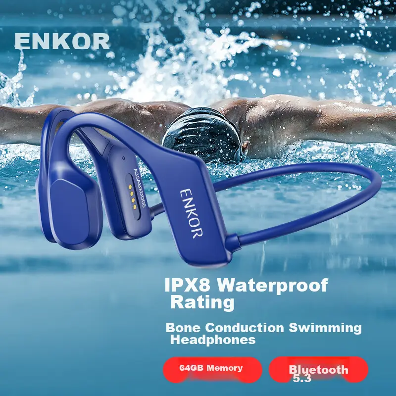 ENKOR Bluetooth slušalice EB100, Plave