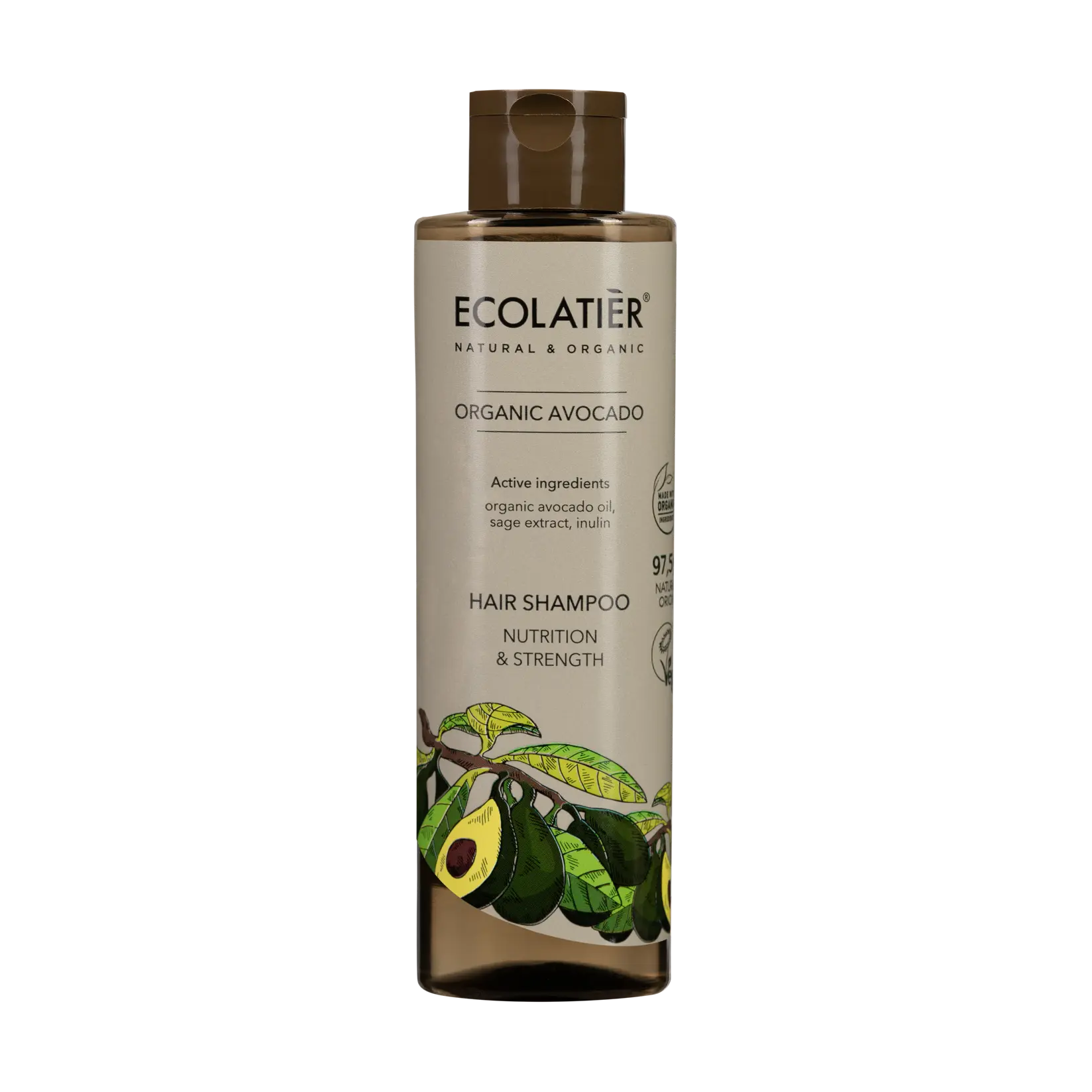 Ecolatier Šampon za kosu Nutrition & Strength Organic Avocado, 250 ml