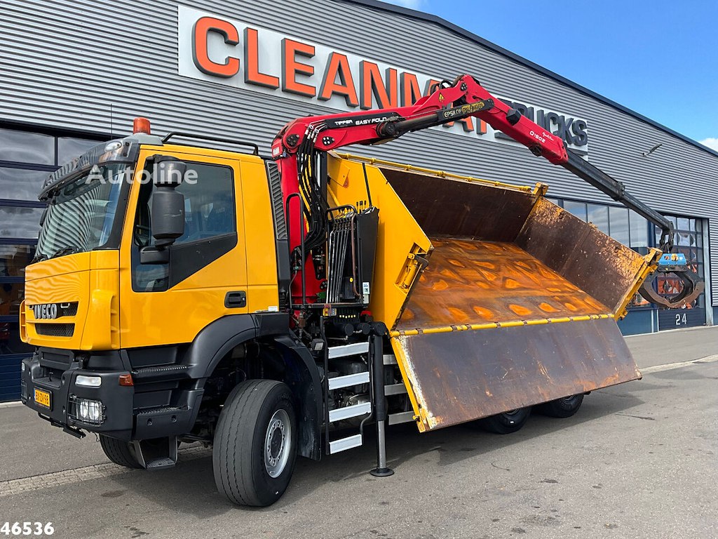 IVECO Trakker AD380T41W 6x6 Palfinger 15 Tonmeter Z-kraan Just 225.390 kiper