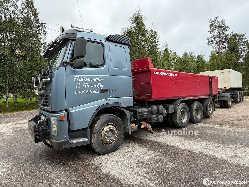 Prodaje se Volvo FH12 8x4 + tipper trailer combination with AM road maintenance e kiper na aukciji