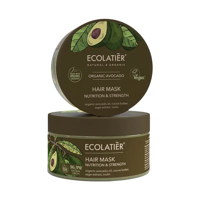Ecolatier Maska za kosu Nutrition & Strength Organic Avocado, 250 ml