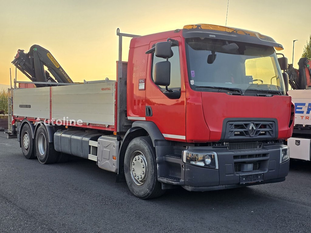 Renault D WIDE 430 6x2 Palfinger PK 14.501K SLD5 kamion s ravnom platformom