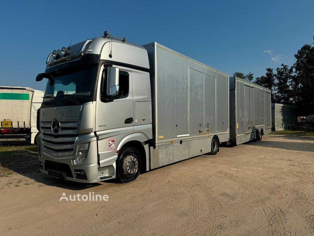 Prodaje se Mercedes-Benz Actros 1845 kamion furgon na aukciji + prikolica furgon