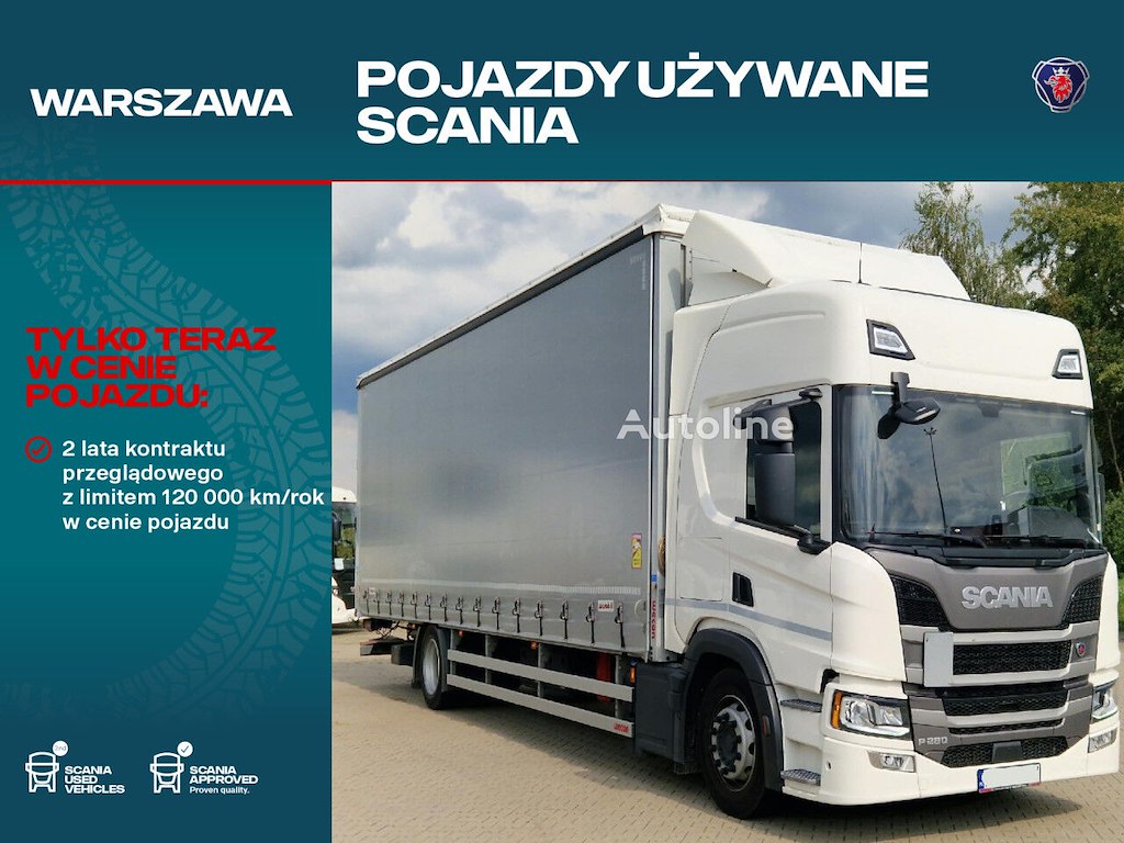 Scania P 280 B4x2LB Kubatura kamion s ceradom