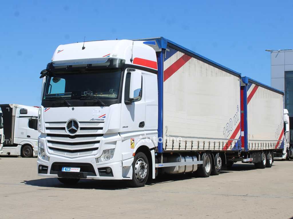 Mercedes-Benz Actros 2548, EURO 6, 6X2, INDEPENDENT AIR CONDITIONING + PANAV T kamion s ceradom + prikolica sa ceradom