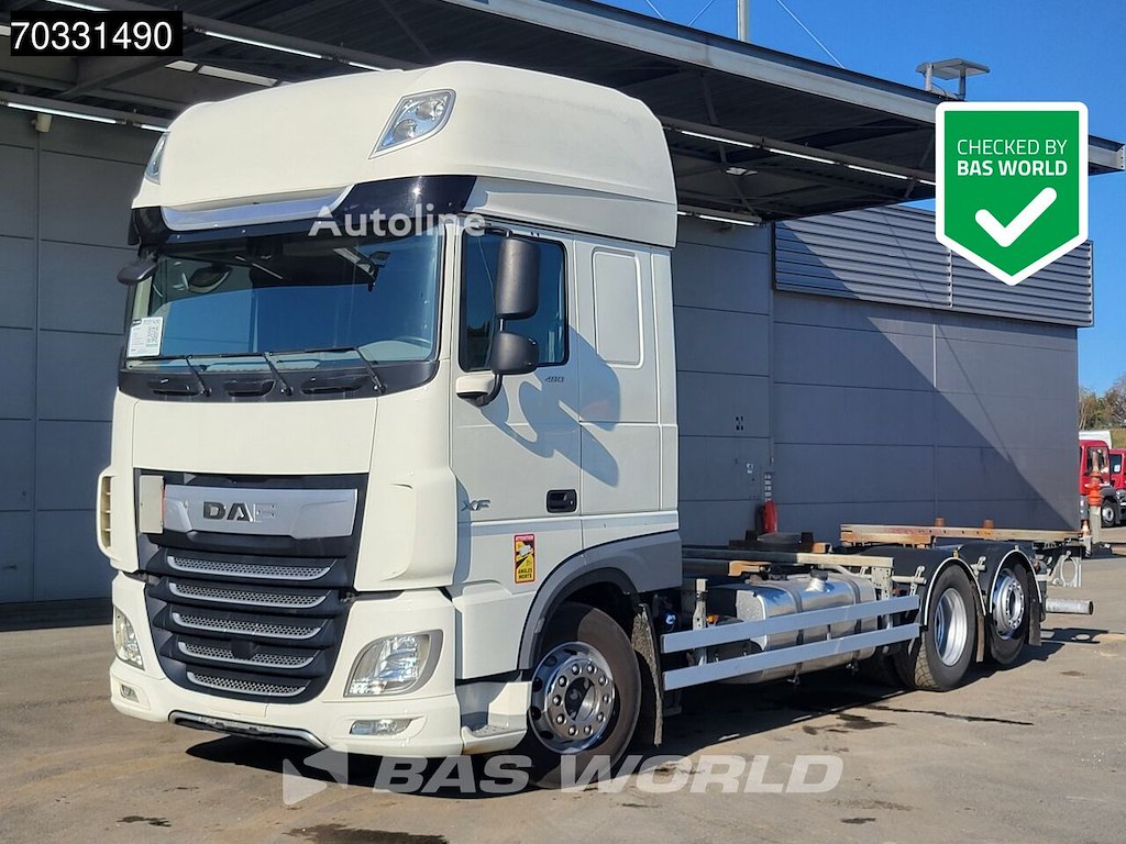 DAF XF 480 6X2 SSC Full Air Lift Axle Automatic Euro 6 vozilo za prevoz kontejnera