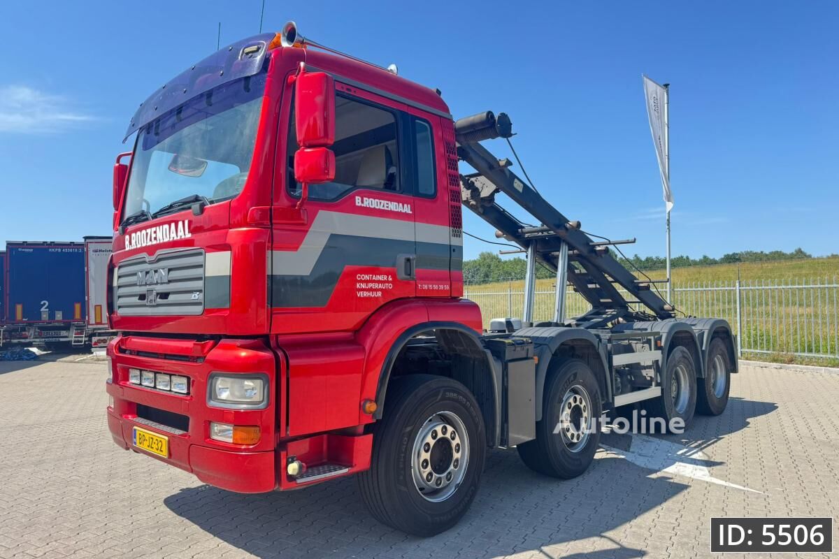 MAN TGA 37.480 Day Cab, Euro 3, NCH System / 8x4 / Full steel / TOP vozilo za prevoz kontejnera