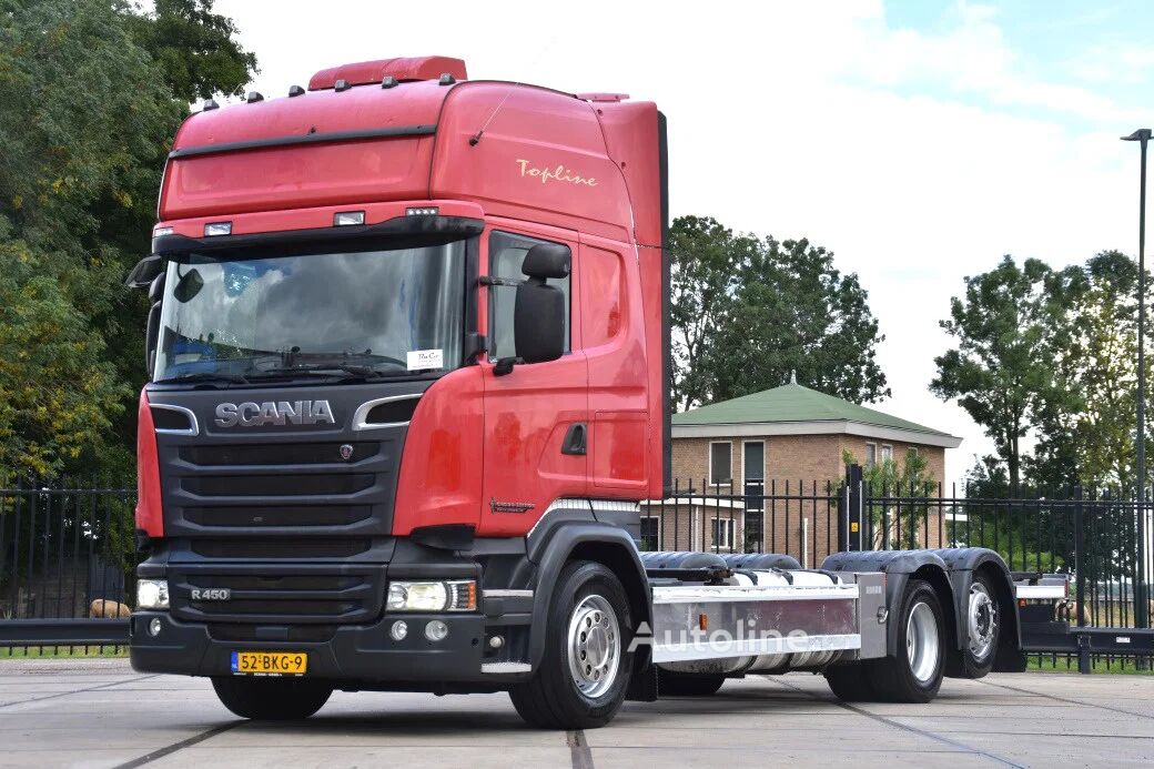 Scania R450 6x2*4 LB – NEW TACHO – RETARDER – FULL AIR – WHEELBASE 490 vozilo za prevoz kontejnera