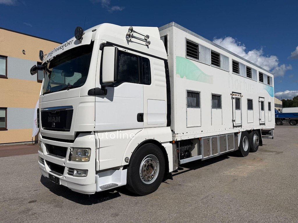 MAN TGX 26.480 6X2*4 EURO4 + RETARDER + DOUBLE FLOOR BOX kamion za prevoz stoke