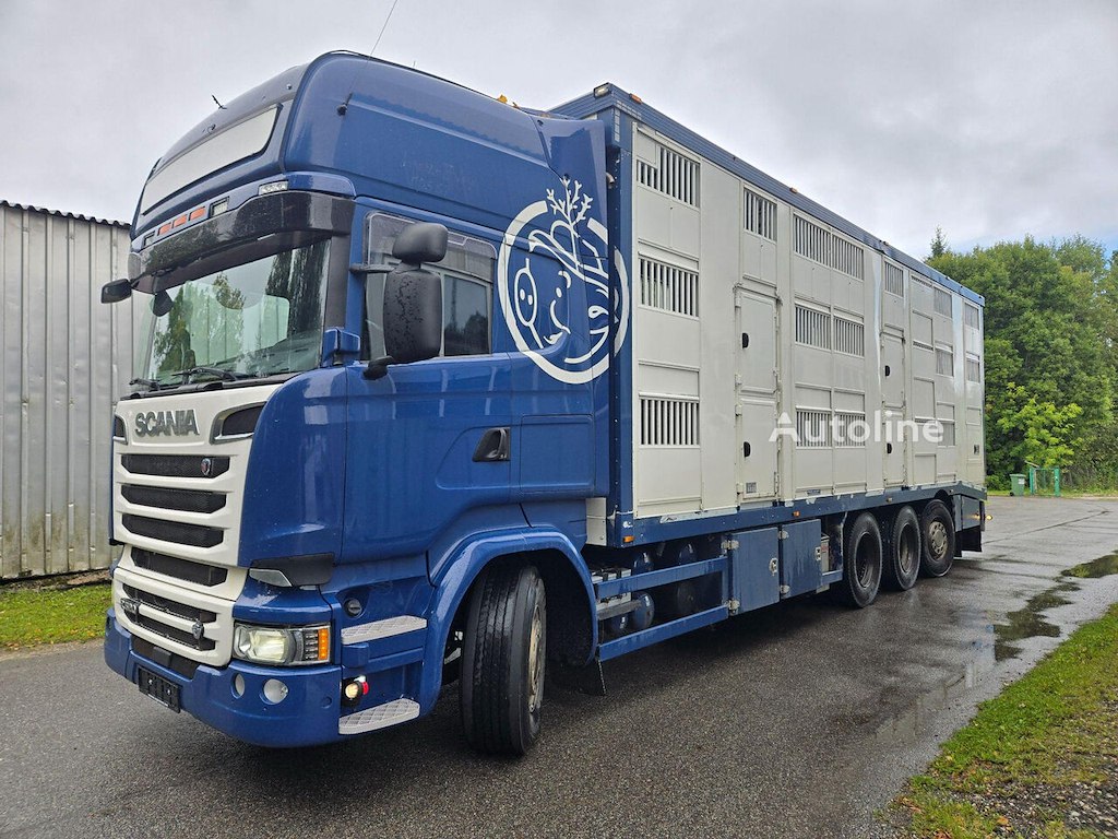 Scania R520 8X4 3 FLOOR kamion za prevoz stoke