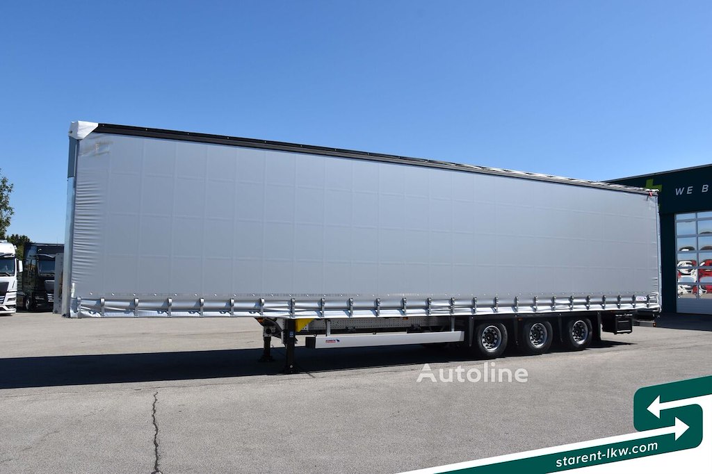 Nova Schmitz Cargobull Megatrailer Hubdach Liftachse D.C. 9.5 – Zertifikat MIETE poluprikolica sa kliznom ceradom