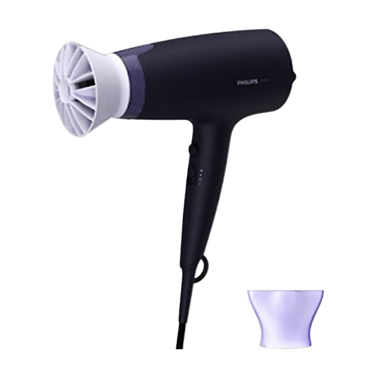 Fen Philips BHD 340/10, 2100 W, Crna/Ljubičasta