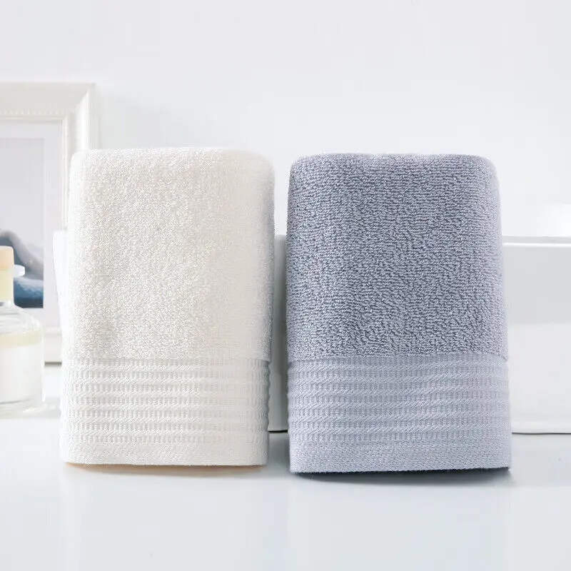 King Shore Set peškira, 34x70cm, 2 komada, Belo-sivi