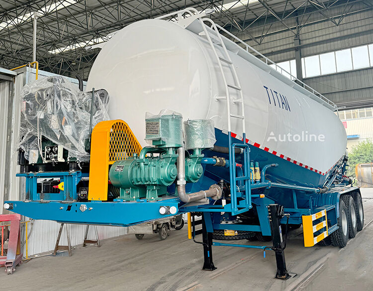 Nova Titan 3 Axle Pneumatic Cement Tanker Semi Trailer for Sale in Zambia cisterna za prevoz cementa