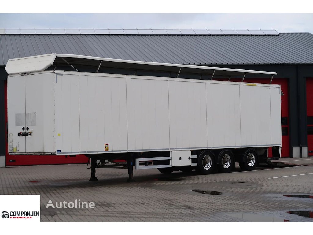 Cuppers with moving floor, beautiful trailer with steered axle and lift furgon poluprikolica