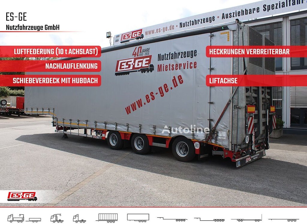 Faymonville MAX Trailer MAX100 Semi-Tieflader 2tlg. Rampen poluprikolica s ceradom