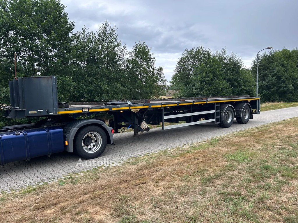Broshuis 2AOU--36/1 2AOU-36/1 | CRANE | KRAN TRAILER | FULL STEERING poluprikolica platforma