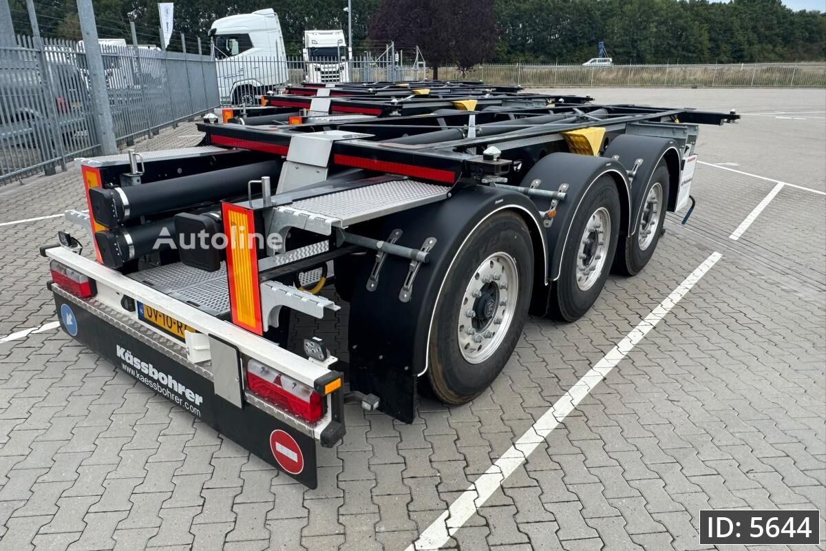 Kässbohrer XS Tankchassis ADR / BPW Axles / Alu rims / More pieces poluprikolica za prevoz kontejnera