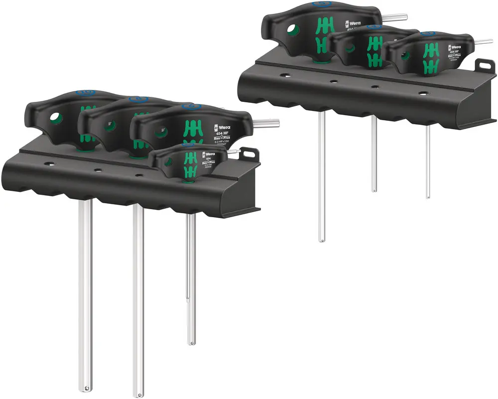 WERA Set šrafcigera sa T-ručkom 454/7 HF Hex-Plus 7/1 crni