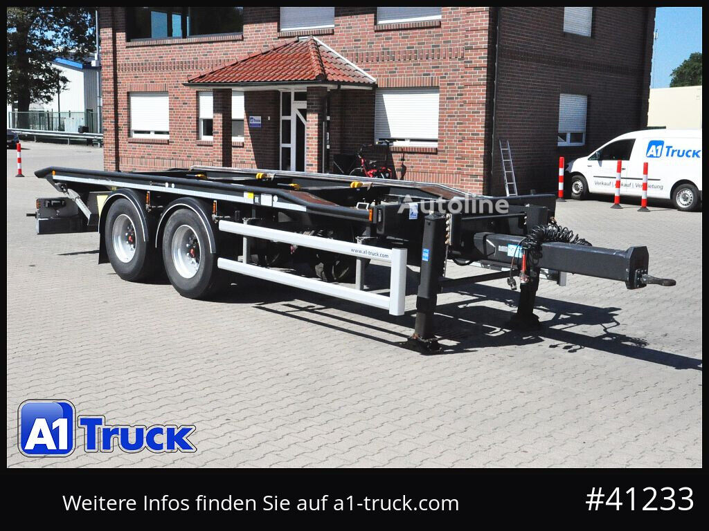 Hüffermann HTAR 18.70, Tandem, oben gekuppelt prikolica za kontejnere