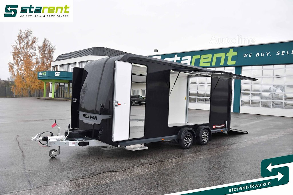 Nova Brian James BOX VAN 600 Rückfahrkamera LED Alu Boden Flügeltüren 100 km/h prikolica furgon