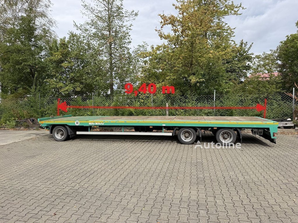 Müller-Mitteltal TP 24,0 3 Achs Jumbo Prischen 9,40 m, Wenig Be prikolica platforma