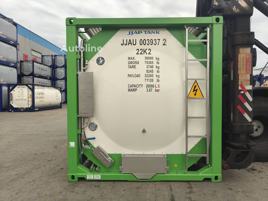 Novi JJAP 26 cbm T11 L4BH, falochrony rezervoar-kontejner 20 stopa