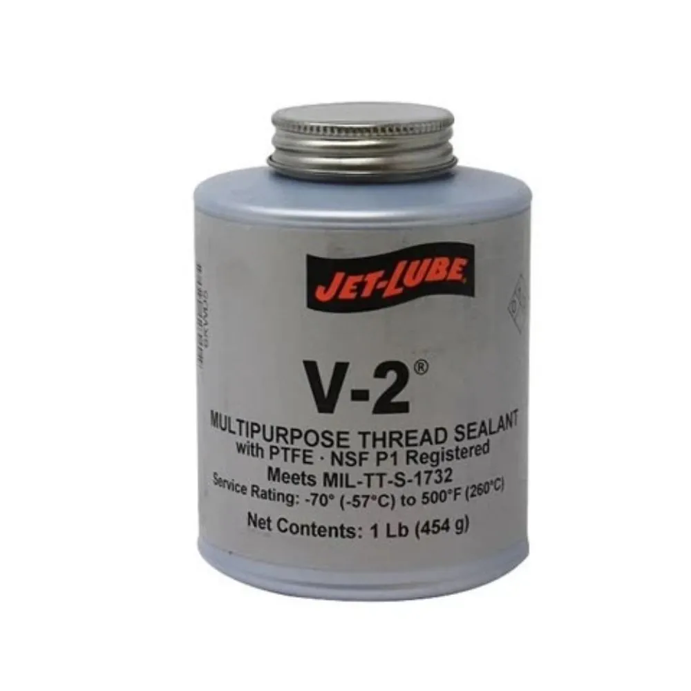 Zahtev za ponudu (RFQ)
Jet-Lube - V-2 - Multi-Purpose Thread Sealant (S-716) 1Lb
Jet-Lube - V-2 - Multi-Purpose Thread Sealant (S-716) 1Lb