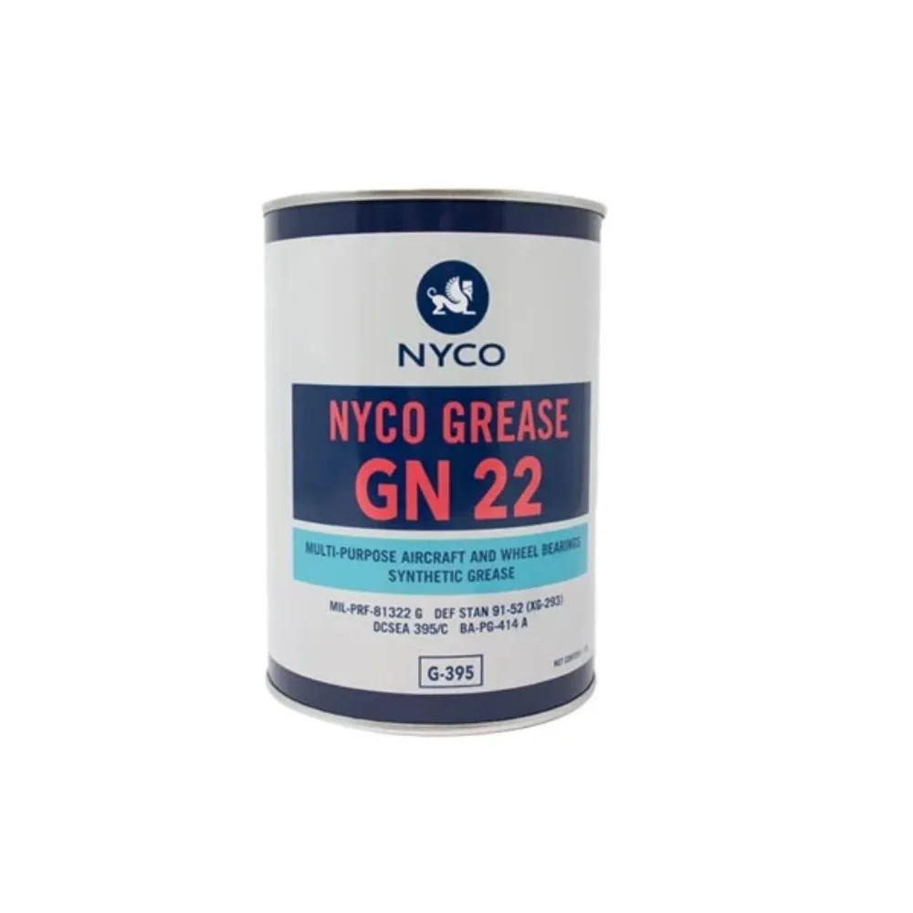 Zahtev za ponudu (RFQ)
NYCO - Grease GN 22 - 1 Kg Tin - MIL-PRF-81322G - G-395
NYCO - Grease GN 22 - 1 Kg Tin - MIL-PRF-81322G - G-395