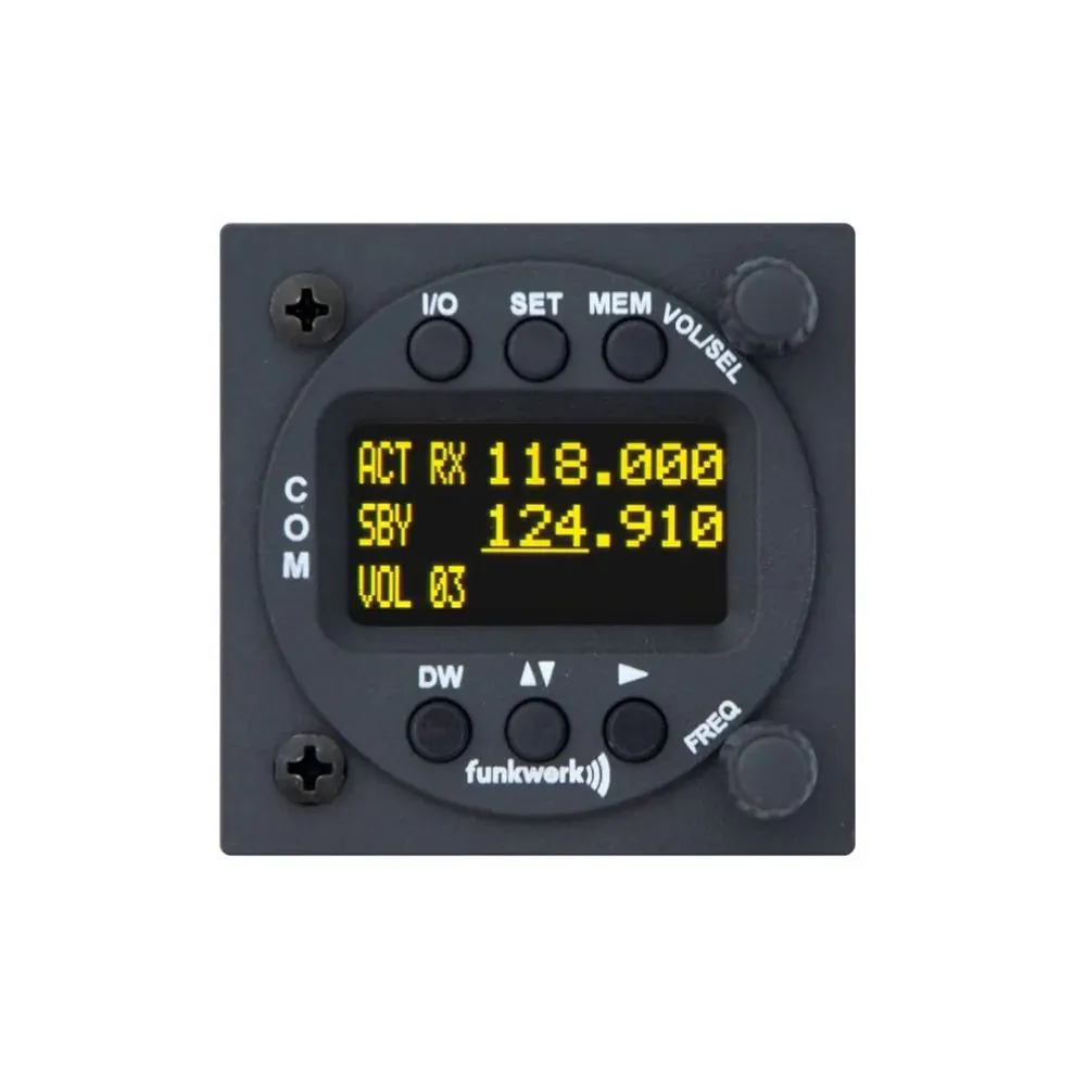 Zahtev za ponudu (RFQ)
FUNKE - ATR833-II-OL - VHF Transceiver 8,33kHz - 6W - OLED
FUNKE - ATR833-II-OL - VHF Transceiver 8,33kHz - 6W - OLED
