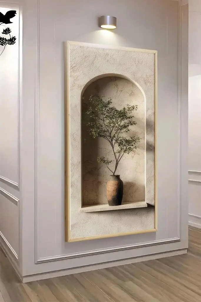 Wallity Dekorativna uramljena slika, 70x33cm, Šarena