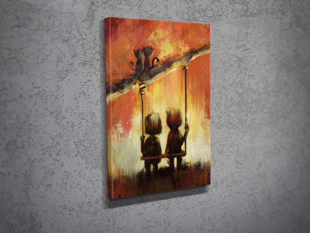 Wallity Dekorativna slika na platnu, 30x40cm, Šarena