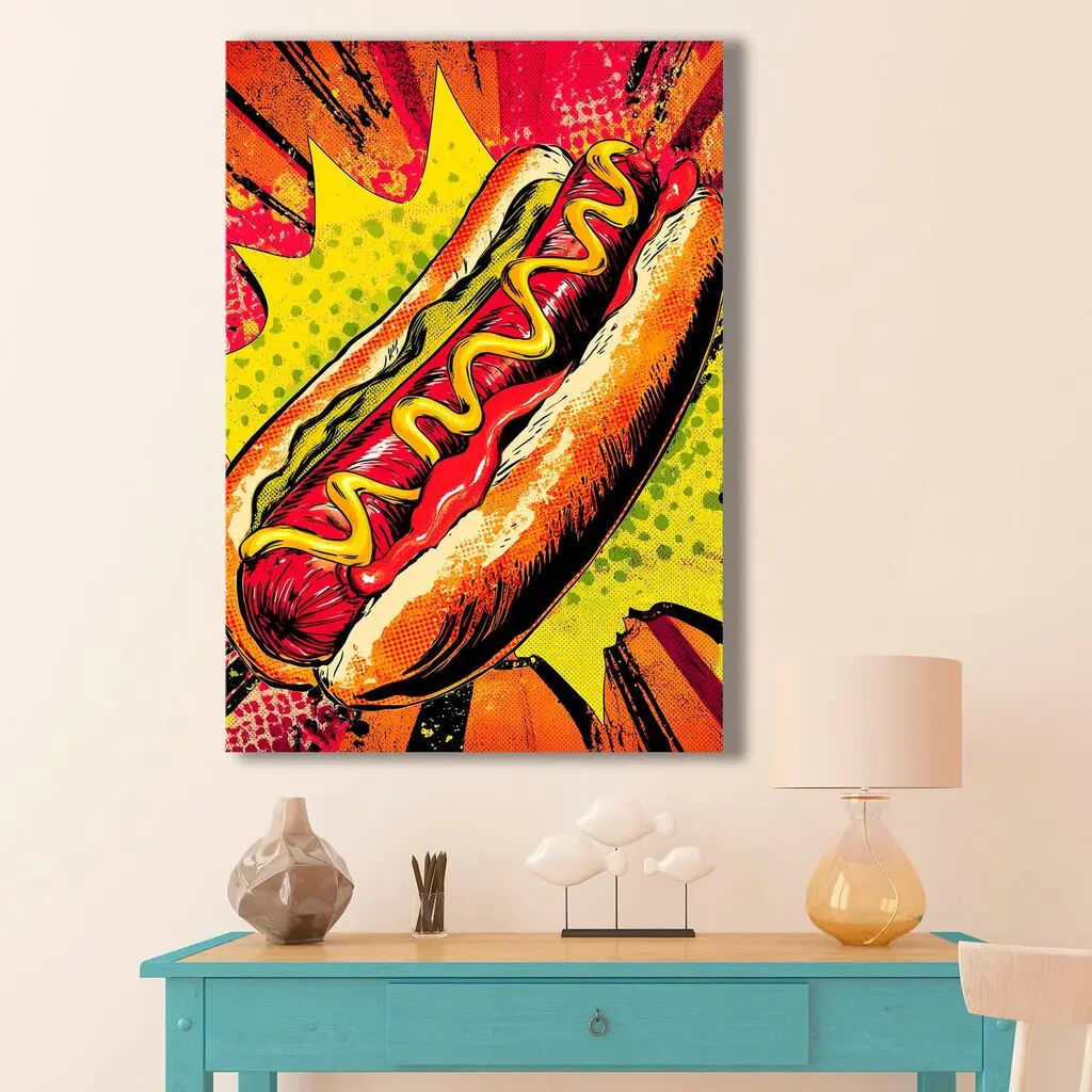 Wallity Dekorativna slika na platnu, 70x100cm, Šarena