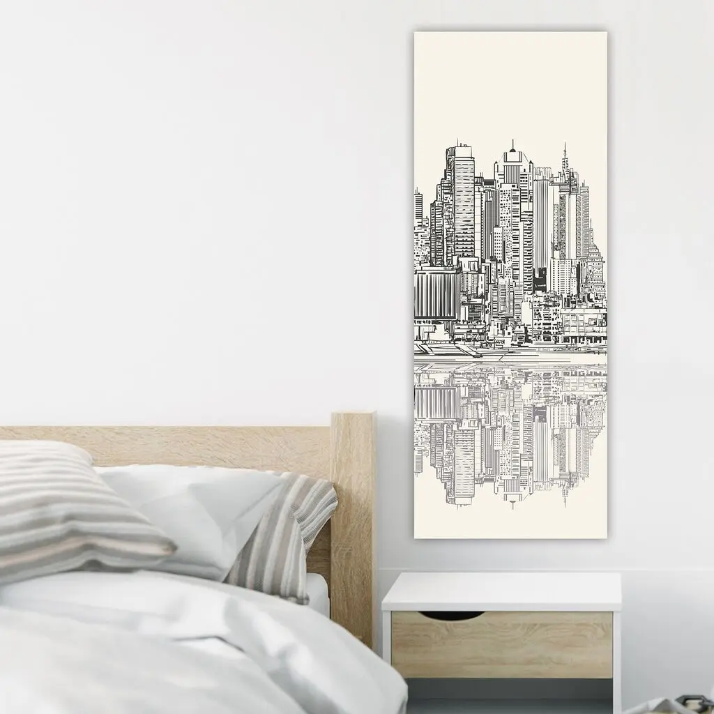 Wallity Dekorativna slika na platnu, 30x80cm, Šarena