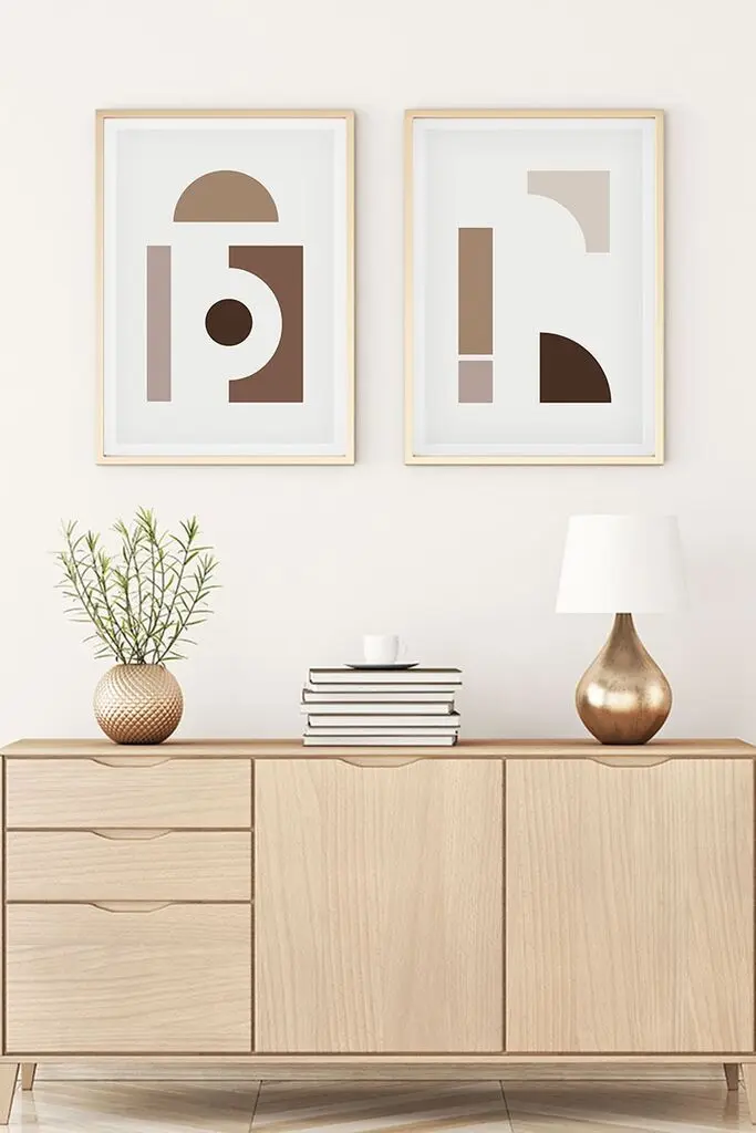 Wallity Uramljena slika Huhu111, 50x70 cm , 2 dela