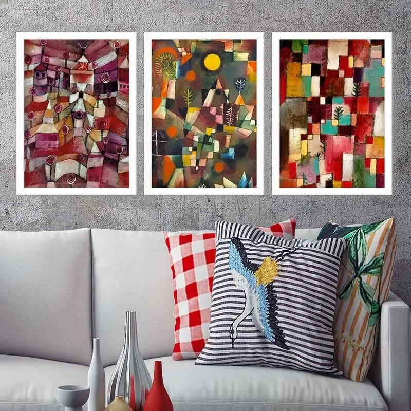 Wallity Set uramljenih slika 3BC_UN811500 , 3 Dela