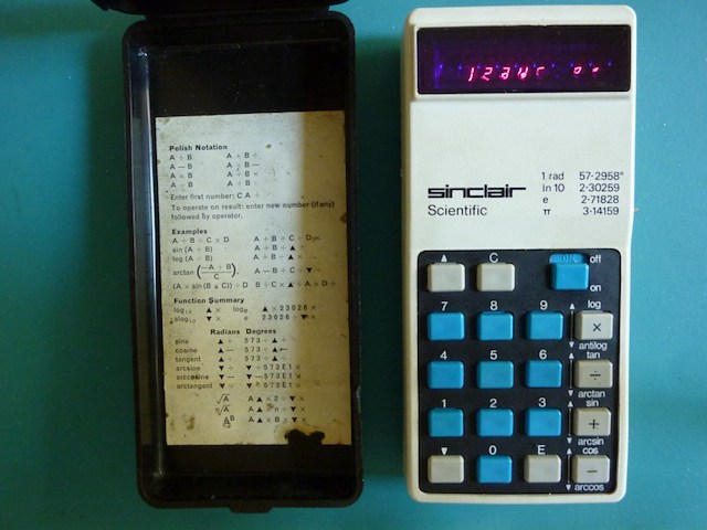 SINCLAIR Scientific - kalkulator iz 1974. godine