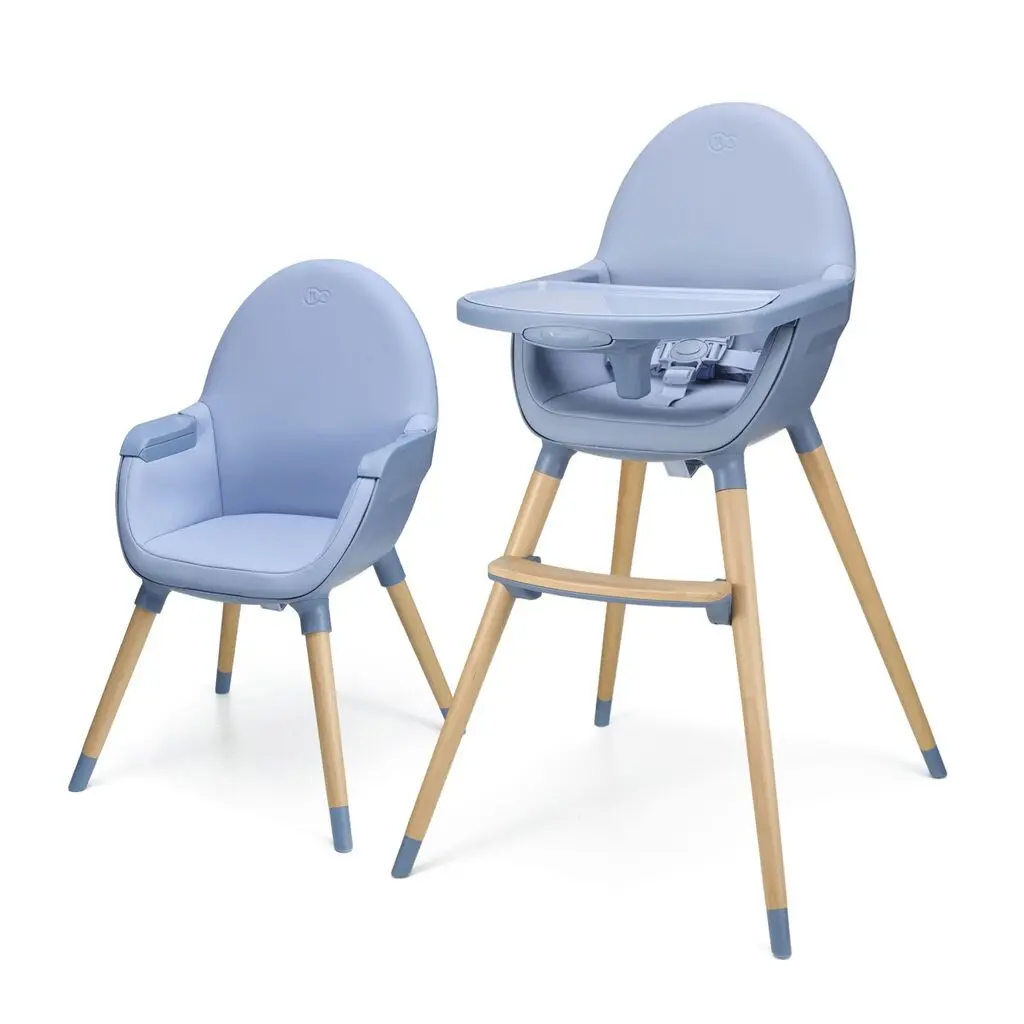 Kinderkraft Stolica za hranjenje 2u1 Fini 2 Nordic Breeze, Svetloplava