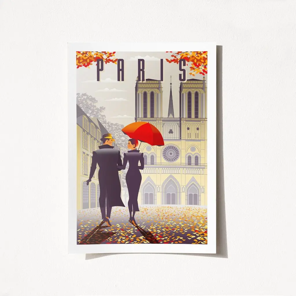 Wallity Poster Paris-1965, 42x59,4 cm