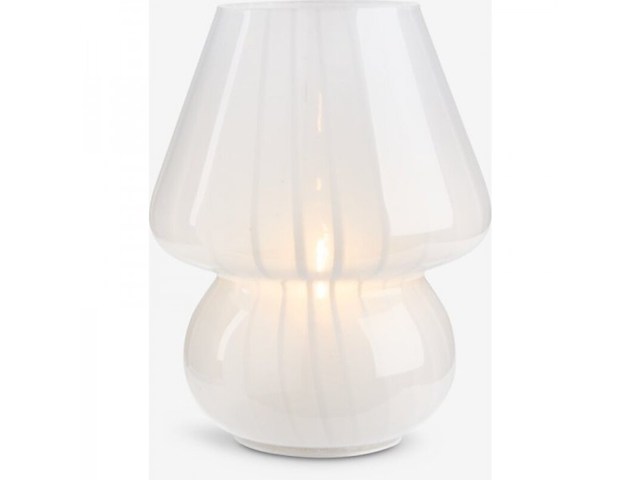 Lampa na baterije 15xV19cm sa tajmerom bela