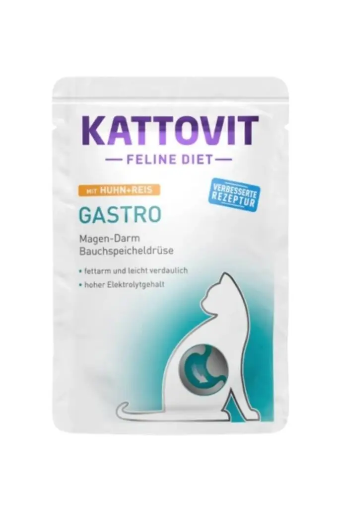 Kattovit Medicinska hrana za mačke Gastro, Piletina i pirinač, 85g