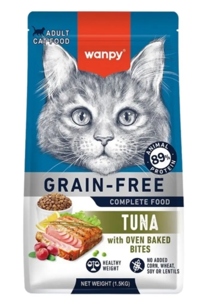 Wanpy Suva hrana za mačke Grain Free, Tuna, 1,5kg