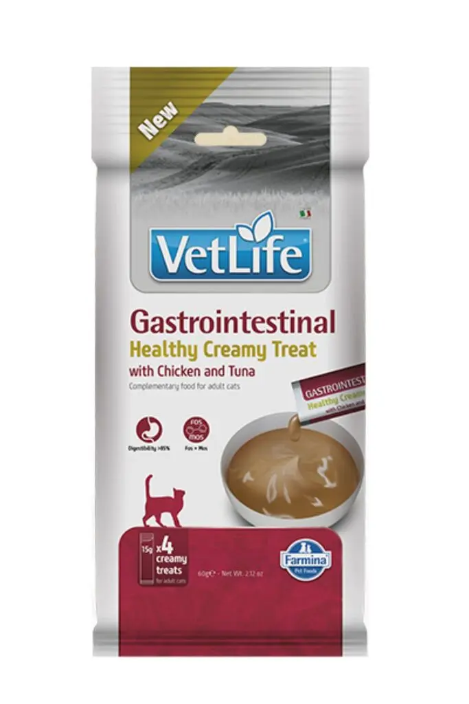 Vet Life Gastrointestinal dijetetska pasta za mačke, Piletina i tuna 60 g